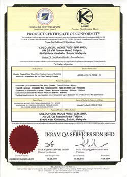 ISO & IKRAM Certification – Colourcoil